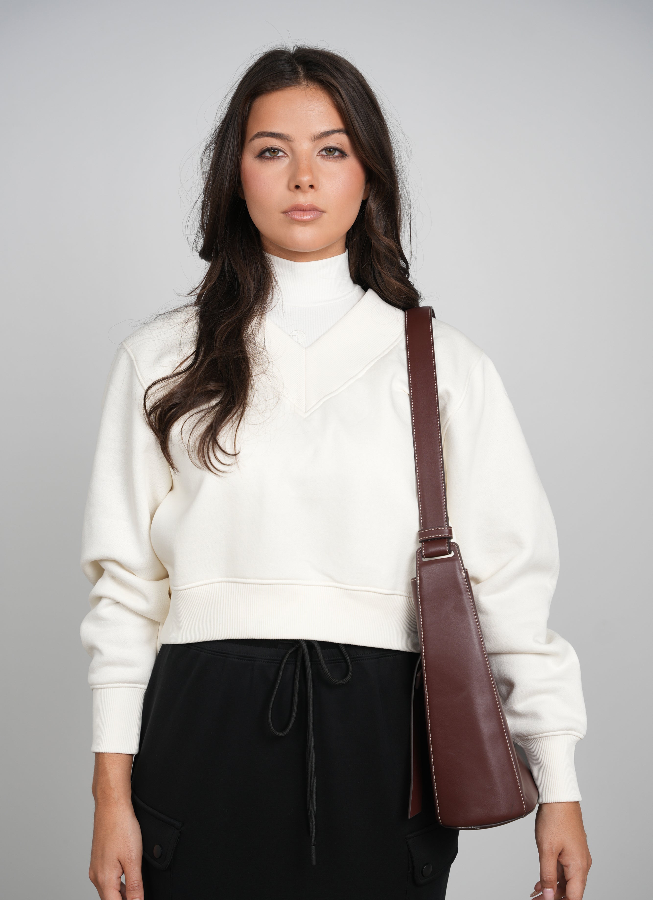Point V-neck Sweatshirt